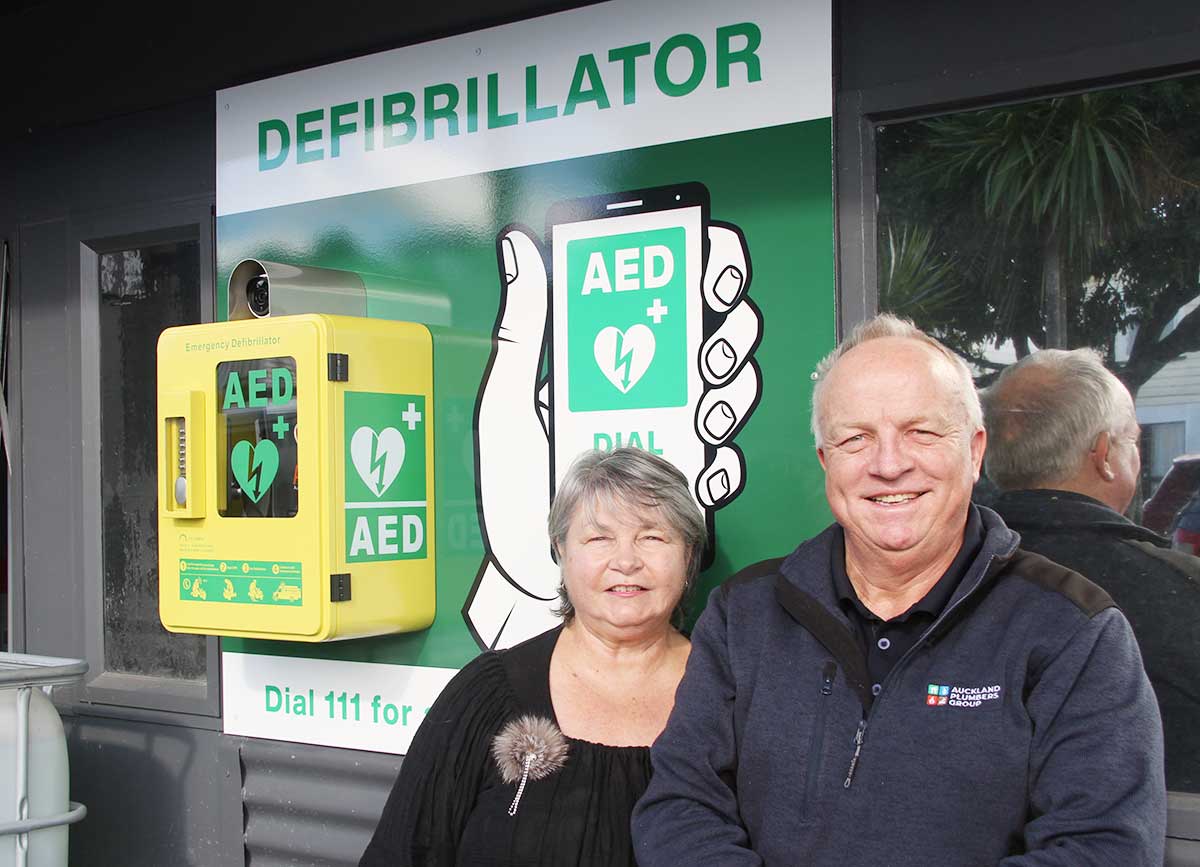 life-saving defibrillator installed | Auckland Plumbers Group